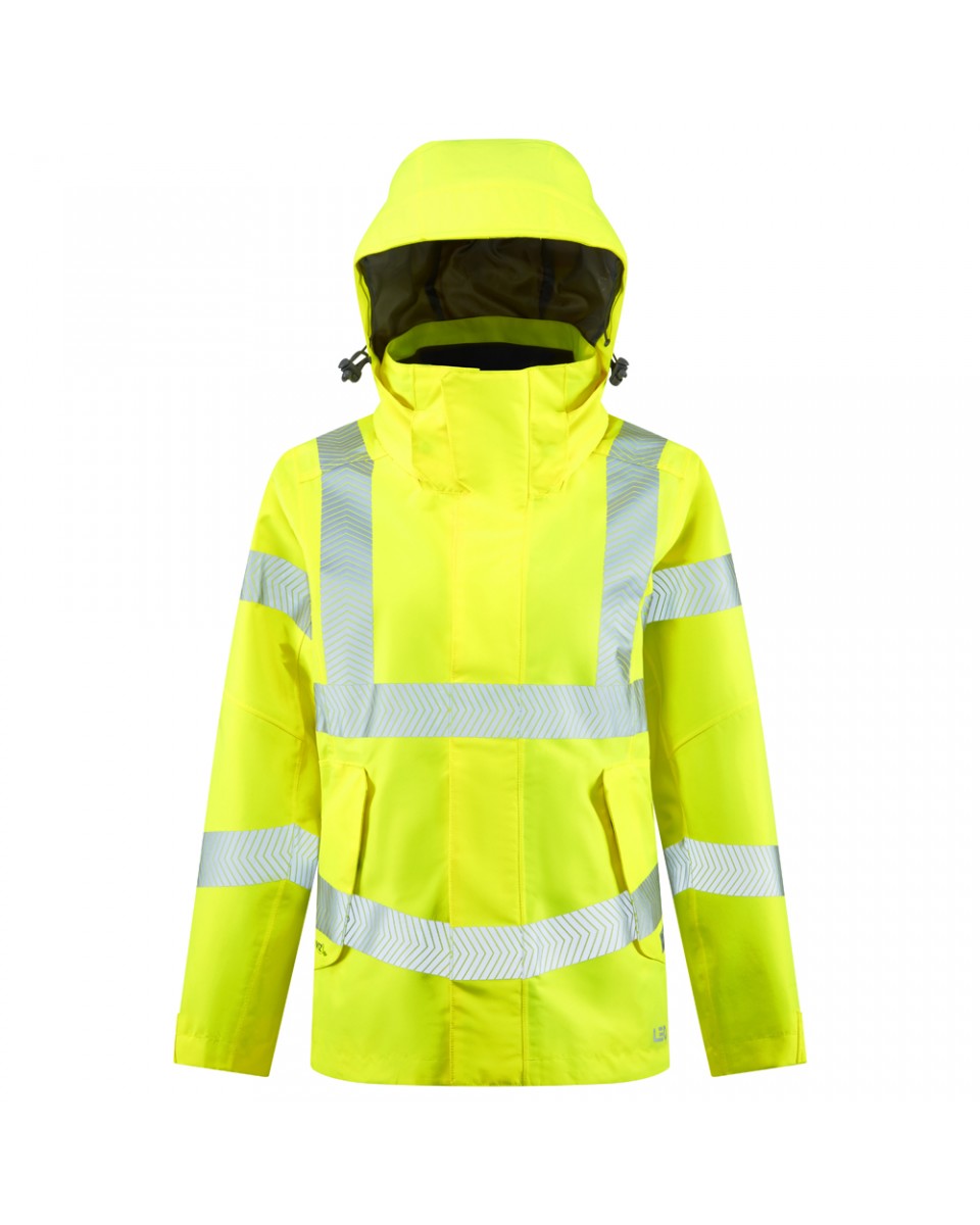 ISO 20471 Class 3* Women's Breathable Jacket Yellow EcoViz